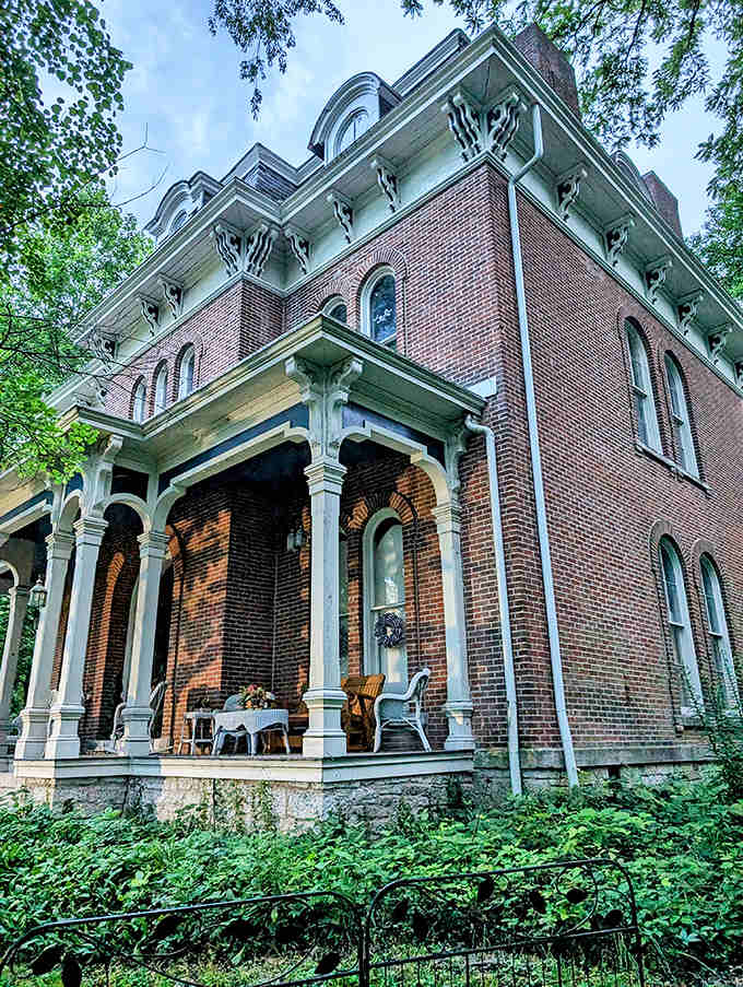 Morning light bathes the wraparound porch where rocking chairs sometimes move on their own &ndash; a ghostly neighbor just dropping by for coffee.