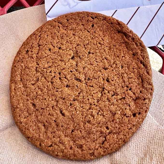 This molasses cookie might look unassuming, but one bite reveals a perfect balance of spices and that signature chewy-crisp texture that keeps fans coming back.