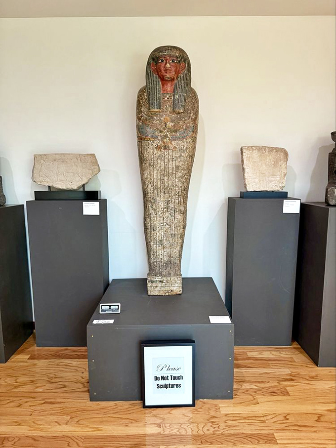 Standing face-to-face with an Egyptian artifact makes you realize that people have been trying to look good for the afterlife for thousands of years.