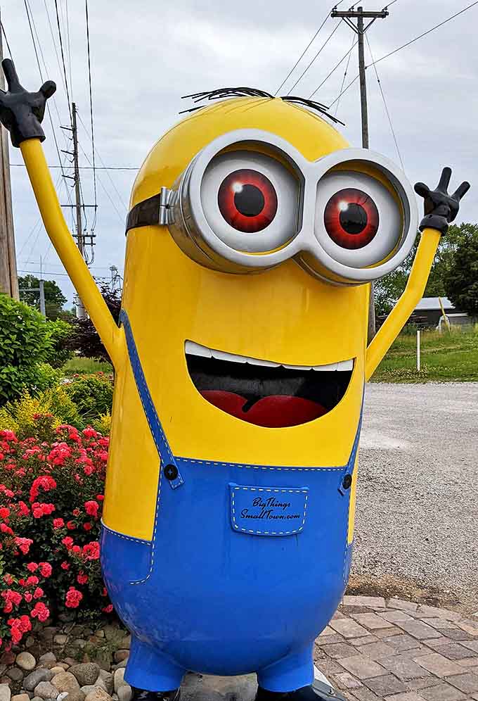 Even pop culture icons make appearances in Casey, adding extra photo opportunities to your oversized adventure through this charming town.