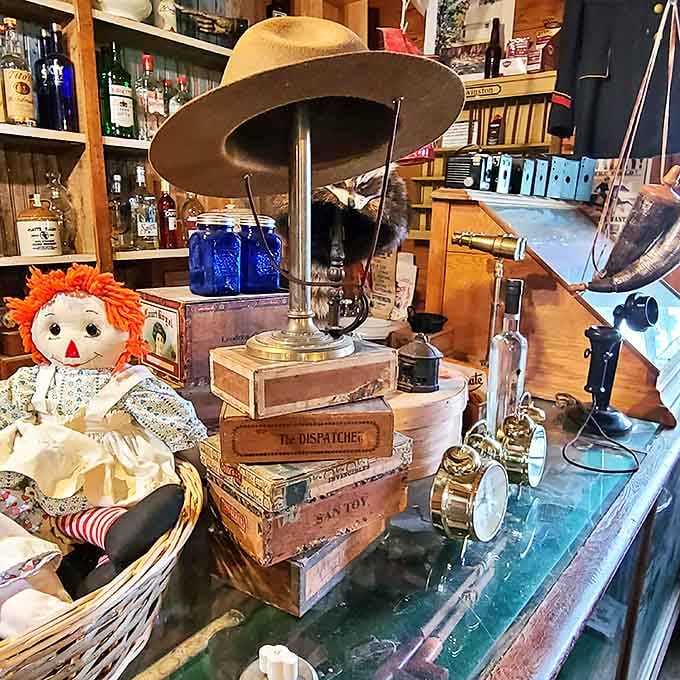 Not museum pieces but actual merchandise – these vintage items wait for someone who appreciates both their history and utility.