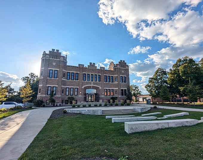 Owosso Armory: Part medieval fortress, part community landmark &ndash; this stone castle proves civic buildings once aspired to more than just function.