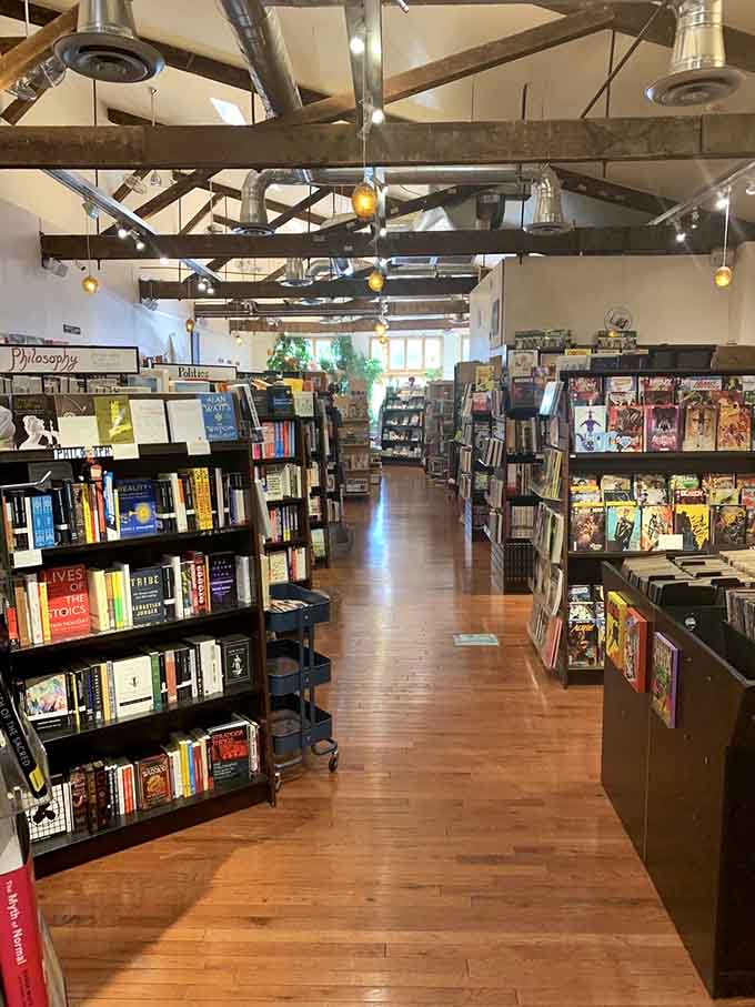 Aisles that seem to stretch into infinity, each one promising discoveries you didn't know you needed until right now.