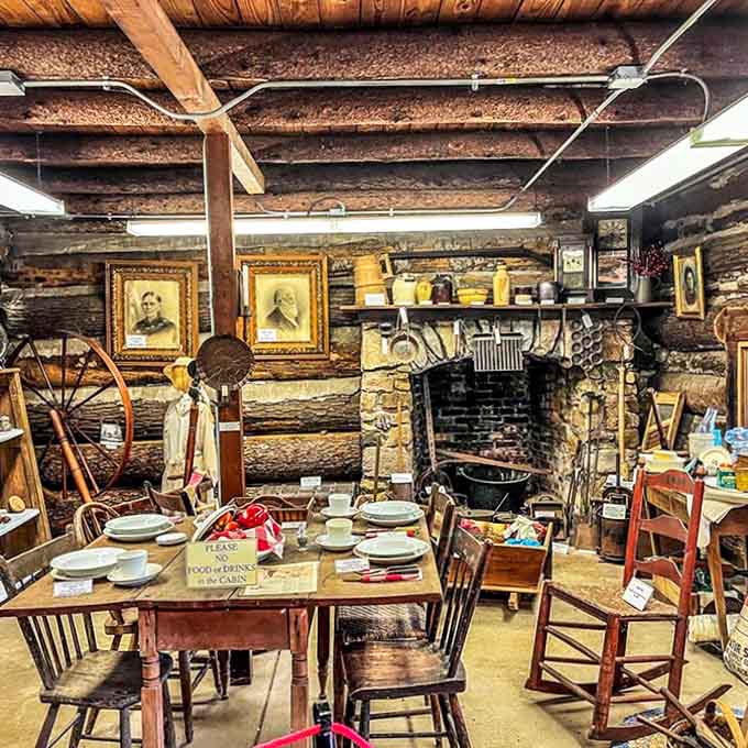 The Pioneer Log Cabin Museum transports visitors back to frontier days, when survival required community and ingenuity.