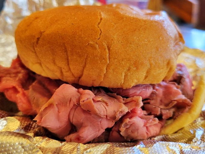 The pit beef sandwich showcases Kennedy's commitment to the craft &ndash; thin-sliced, perfectly pink, with a smoke ring that tells stories.