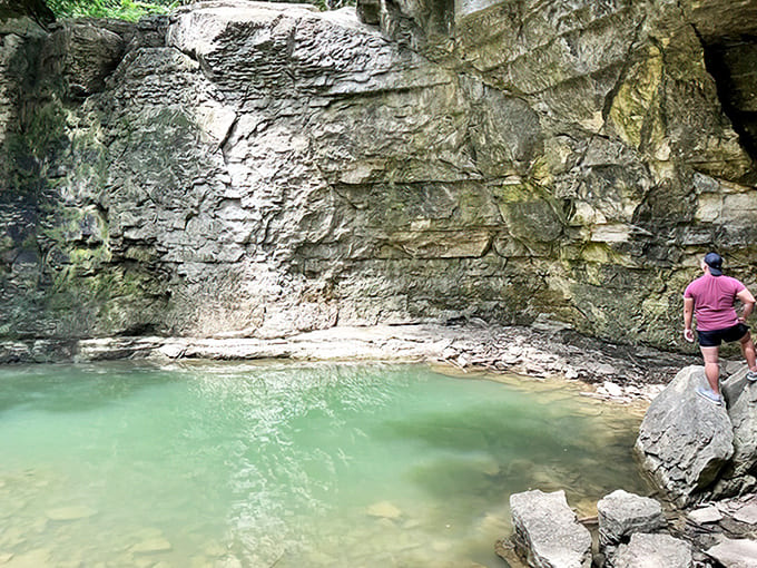The plunge pool looks like Mother Nature's personal swimming hole &ndash; the kind that makes you wonder if mermaids might actually be real.