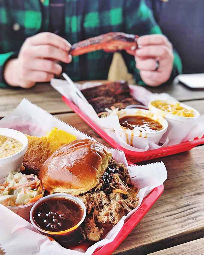 Barbecue heaven on a tray &ndash; where ribs and sandwiches come with sides so good they deserve their own fan club.