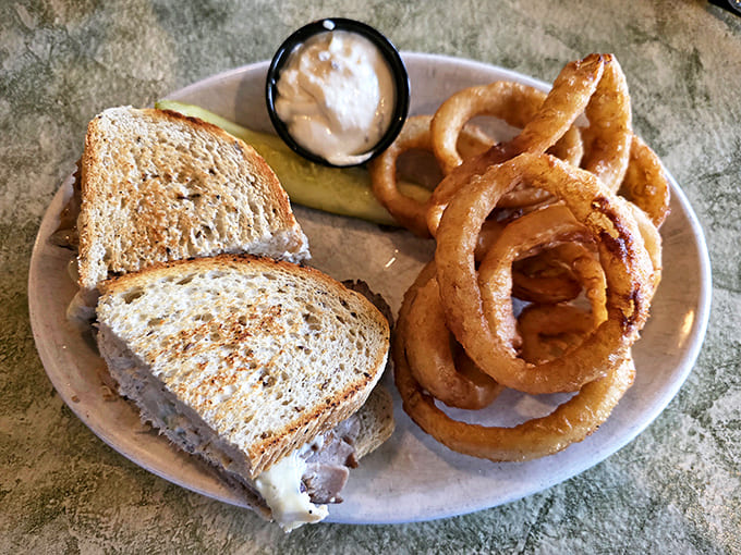 A sandwich that demands both hands and your full attention &ndash; this roast beef creation makes a compelling case for the superiority of diner classics.