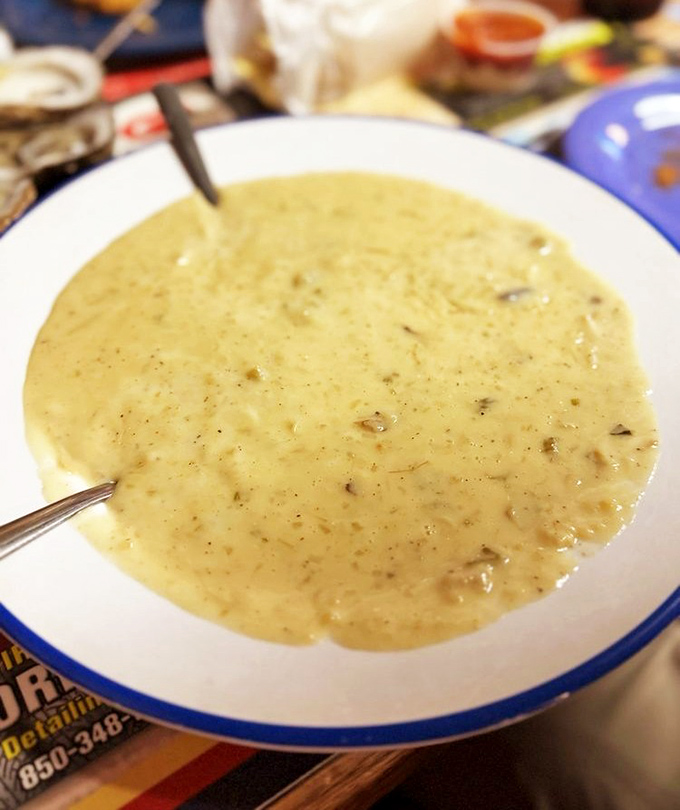 She-crab soup that's richer than a tech billionaire and creamier than your grandmother's best bedtime story.