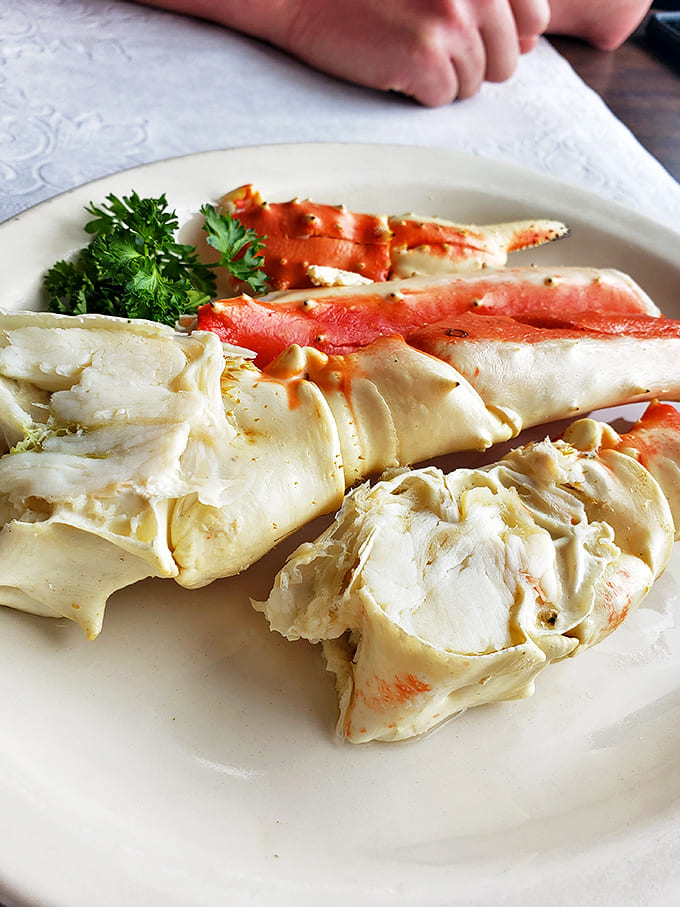 These Alaskan king crab legs look like they just decided to vacation in Ohio instead of staying in the Bering Sea.