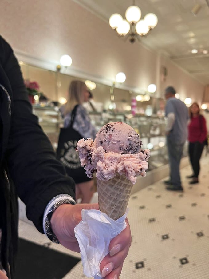 That perfect scoop of strawberry ice cream, where each lick delivers real berry flavor that makes the mass-produced stuff taste like sweet surrender.