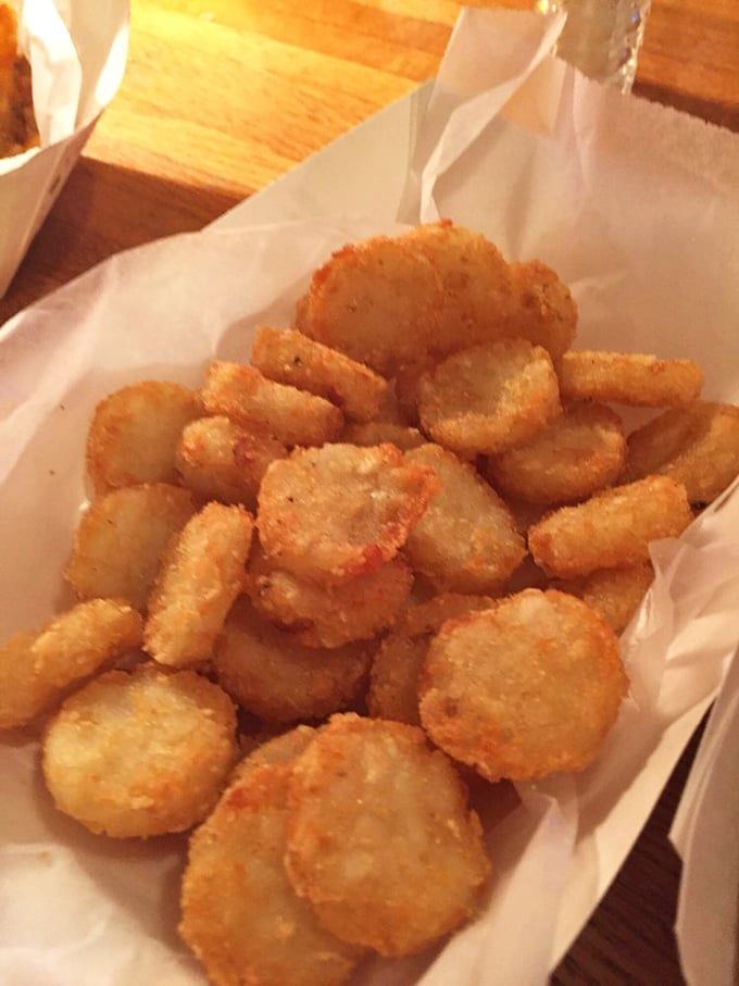 These golden hash browns achieve the impossible balance of crispy edges and tender centers, a potato lover's dream.