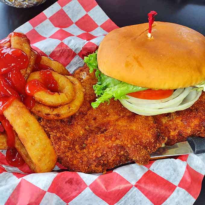 The legendary tenderloin sandwich &ndash; a breaded pork cutlet so enormous it makes the bun look like an afterthought.