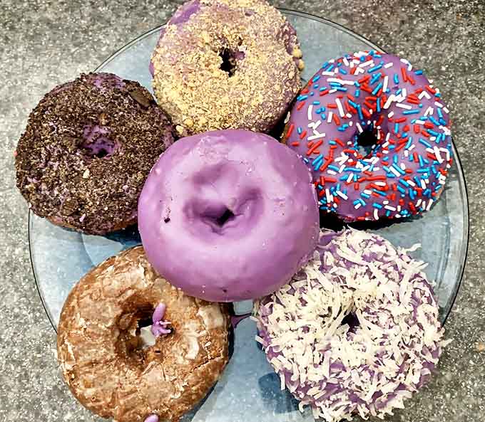 A purple parade of possibilities &ndash; each one a different take on the Filipino yam that's changing how the Midwest thinks about donuts.