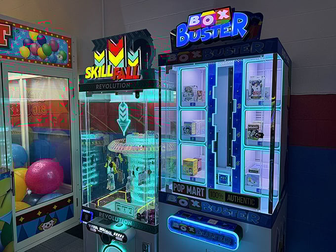 Modern arcade games complement the pinball classics, offering skill-testing challenges that might empty your pockets but fill your evening with joy.