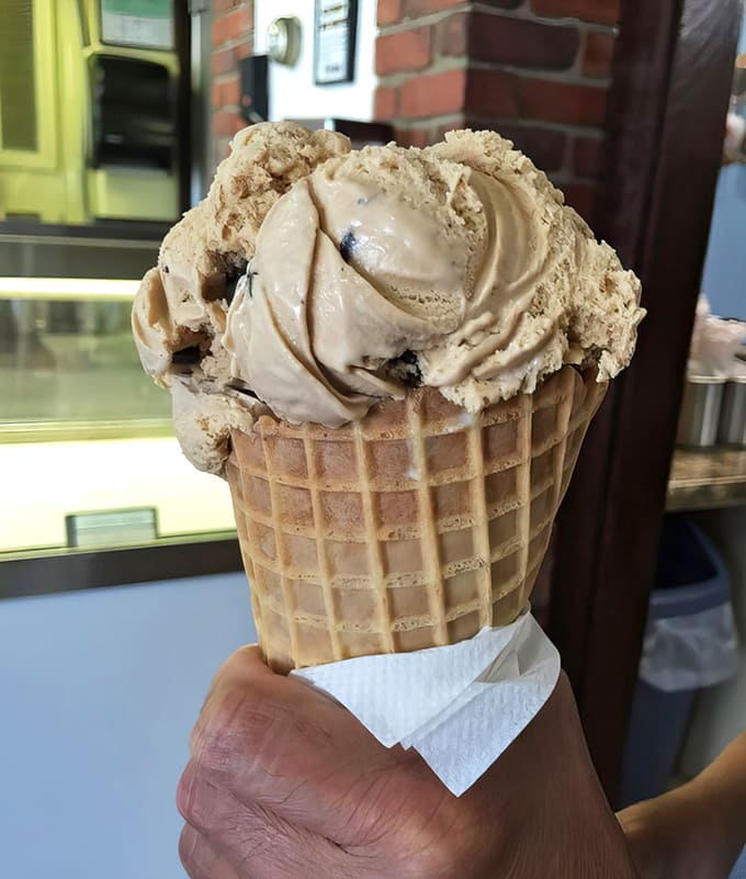 This isn't just coffee ice cream &ndash; it's a cappuccino transformed into a creamy masterpiece that makes caffeine addicts swoon with delight.