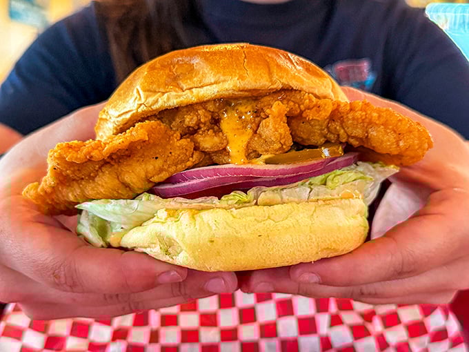This isn't just a chicken sandwich&mdash;it's a masterpiece of crispy, juicy perfection that makes you wonder why you ever settled for fast food imitations.