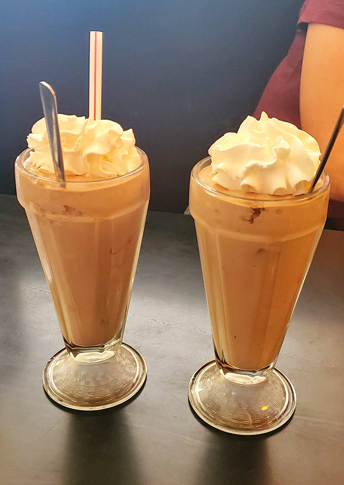 These chocolate malts topped with clouds of whipped cream aren't just desserts &ndash; they're the reason diets were invented to be broken.