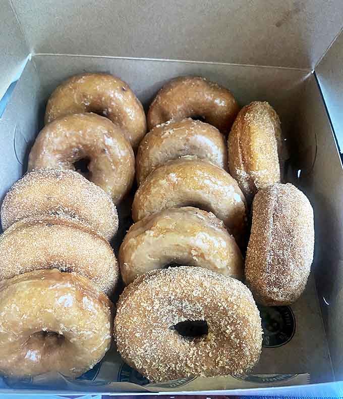 A box of fresh donuts from Station 66 &ndash; the ultimate peace offering, breakfast solution, or "just because" treat that guarantees smiles all around.