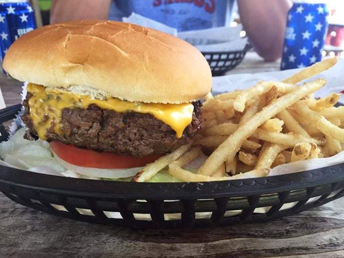 Cheese melted to perfection atop a juicy patty &ndash; this is what burger dreams are made of.