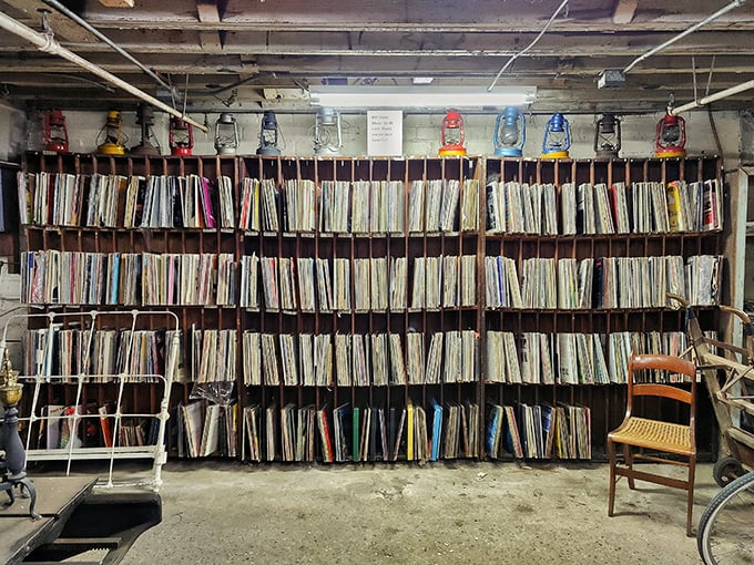Vinyl heaven awaits music lovers &ndash; thousands of albums creating a physical timeline of American musical history.