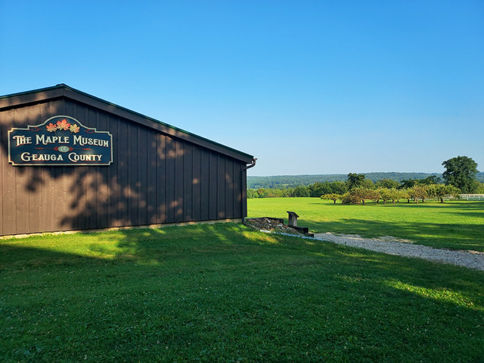 The Maple Museum celebrates Ohio's sweet heritage, housed in a sturdy structure that honors generations of syrup-making tradition.