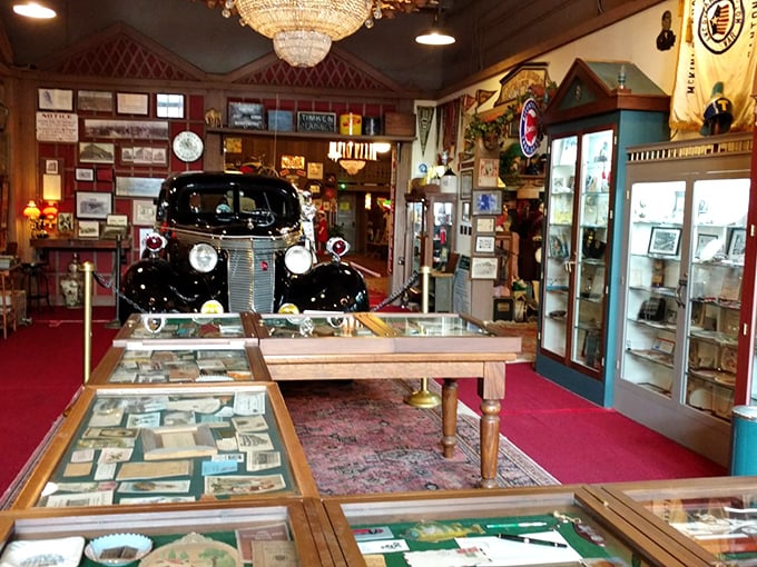 Behind glass, fragments of automotive history tell stories of road trips taken, adventures had, and an America falling head over heels for life on wheels.