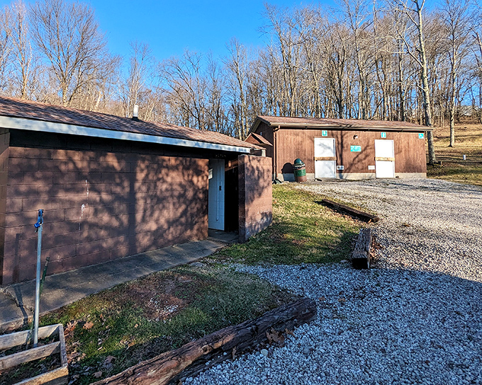 Explore the simple beauty of the Piatt Park Trail. You can enjoy a quiet walk through the woods and hills.