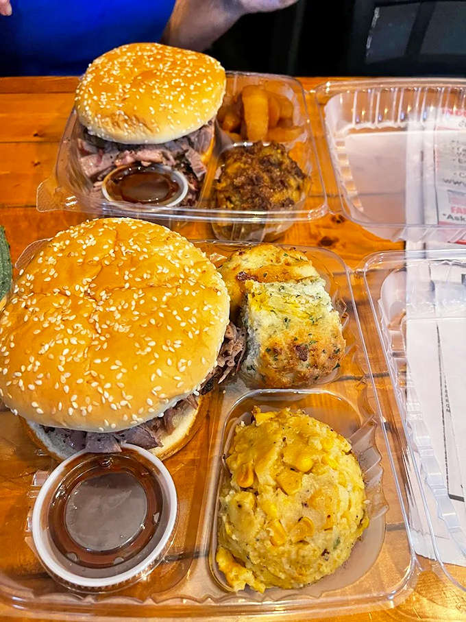 These aren't just sandwiches, they're edible works of art &ndash; pulled pork piled high on soft buns with just the right amount of sauce.