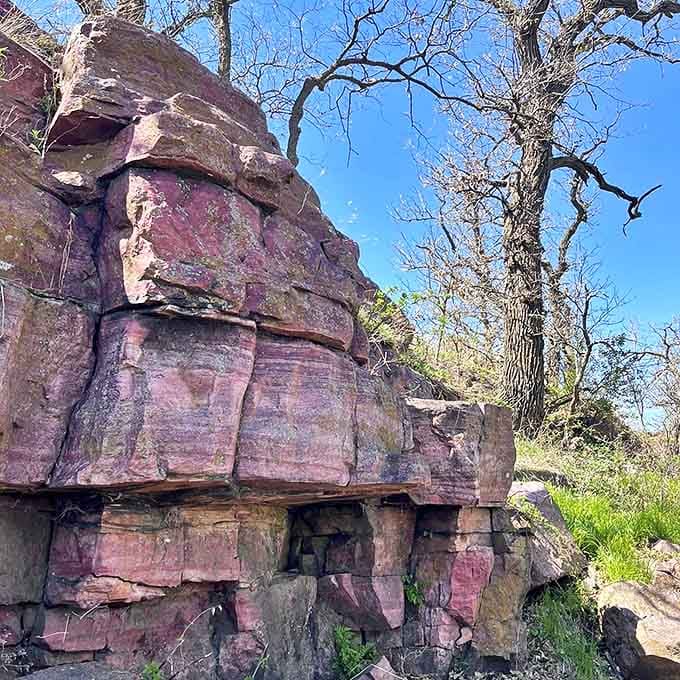 These layered red rock formations tell Earth's autobiography in stone &ndash; each striation a chapter in a very, very long story.