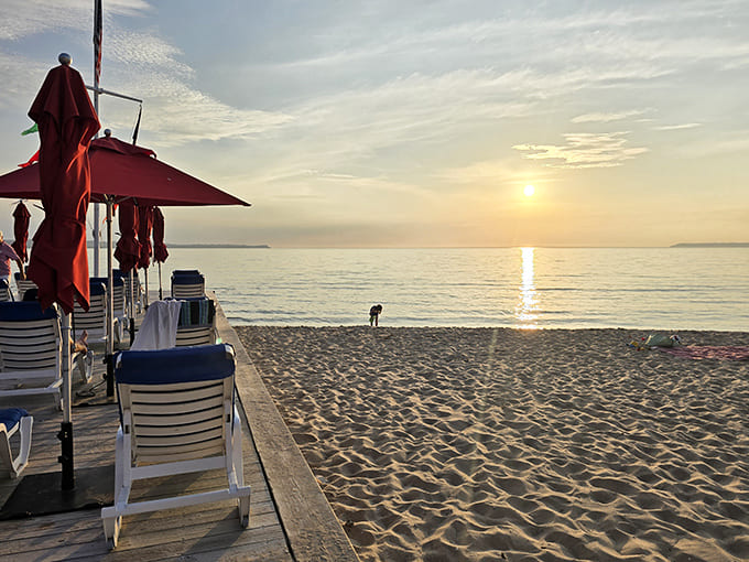 Nature paints the sky in impossible oranges and pinks, creating the kind of sunset that makes even teenagers look up from their phones.