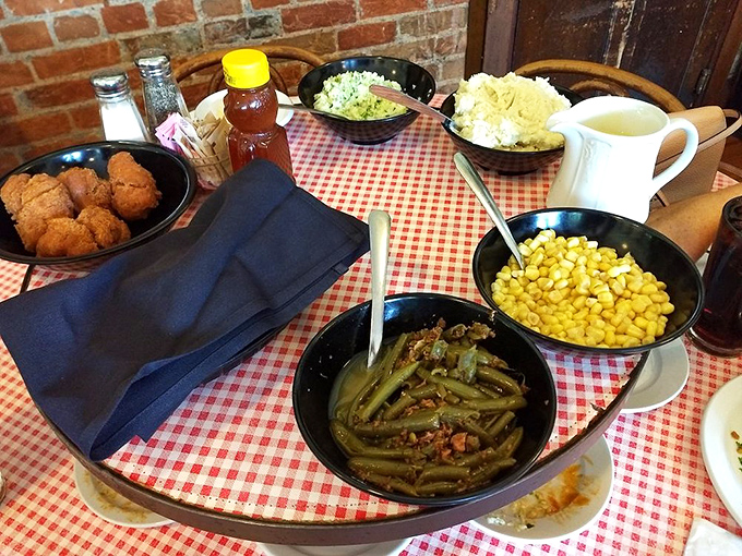 Family-style sides that deserve their own spotlight &ndash; each bowl containing generations of culinary wisdom.