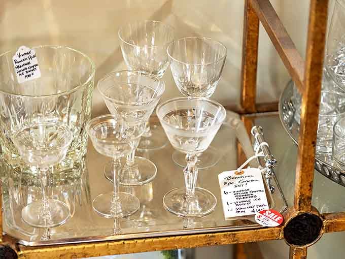 Crystal decanters and vintage glassware that would make your grandmother swoon &ndash; entertaining pieces from an era when "hosting" was practically an Olympic sport.