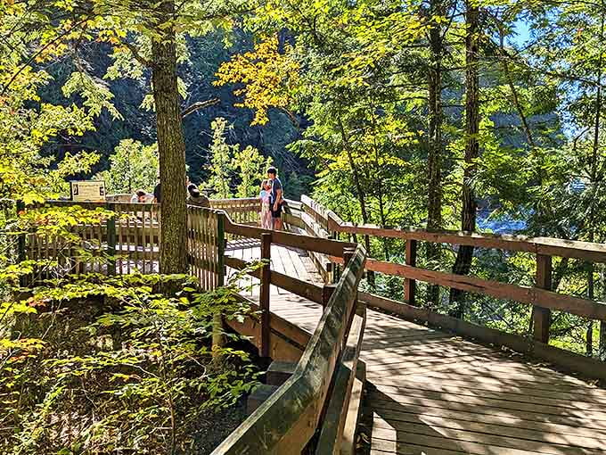 The Black River creates a series of cascades that look like they were designed by nature's most talented landscape architect.