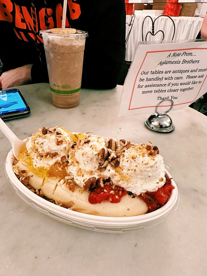 The banana split that launched a thousand childhood memories &ndash; fresh fruit, multiple ice cream flavors, and toppings that demand to be savored slowly.