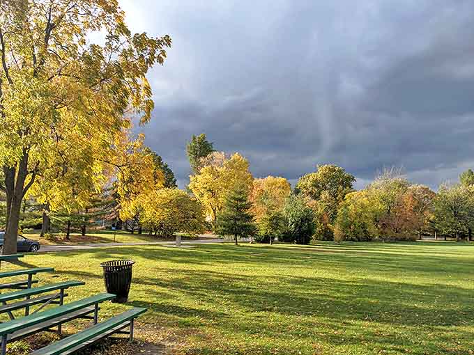 Big Ball Park offers expansive green space where community memories are made, from Little League games to family picnics.