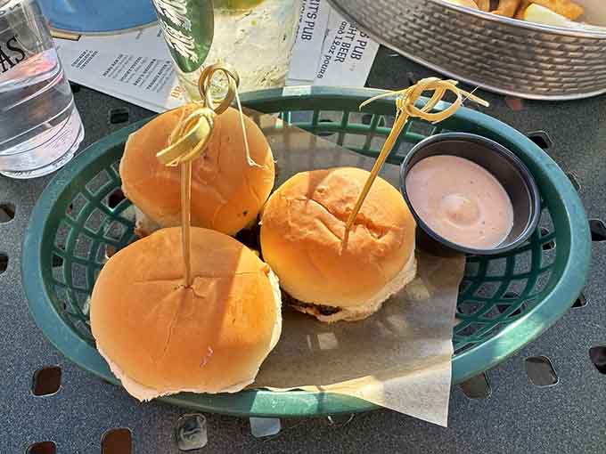 These sliders might be small in size, but they pack serious flavor in every perfectly proportioned bite of burger goodness.