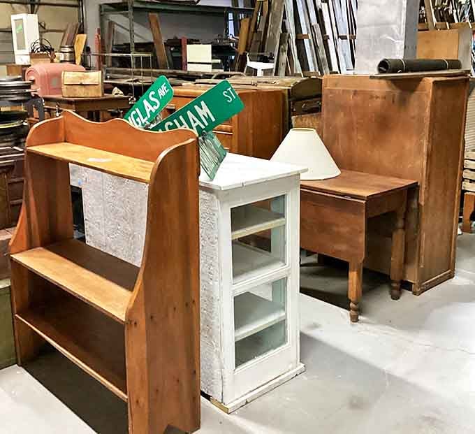 Vintage furniture awaits new homes &ndash; these solid wood pieces with dovetail joints will outlast anything you'd find at a big box store today.