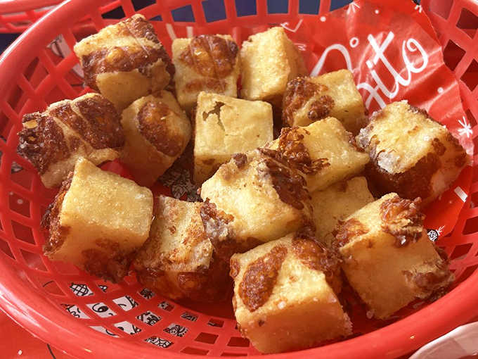 Wisconsin called &ndash; they're jealous of these cheese curds. Golden, gooey perfection that stretches just enough to make your phone's camera work for that shot.