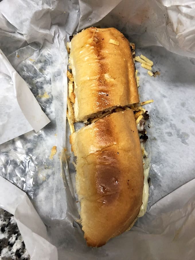 The Churrasco sandwich brings serious steak game, proving that Sarussi's talents extend far beyond their famous Cuban creation.