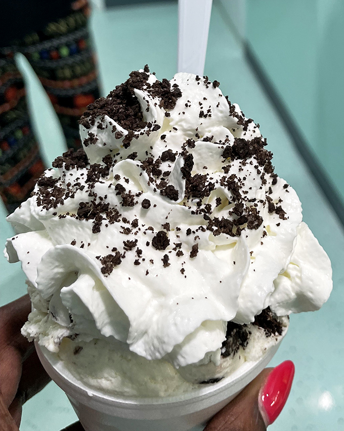 Cookies and cream topped with a mountain of whipped cream&mdash;because sometimes more is exactly the right amount.