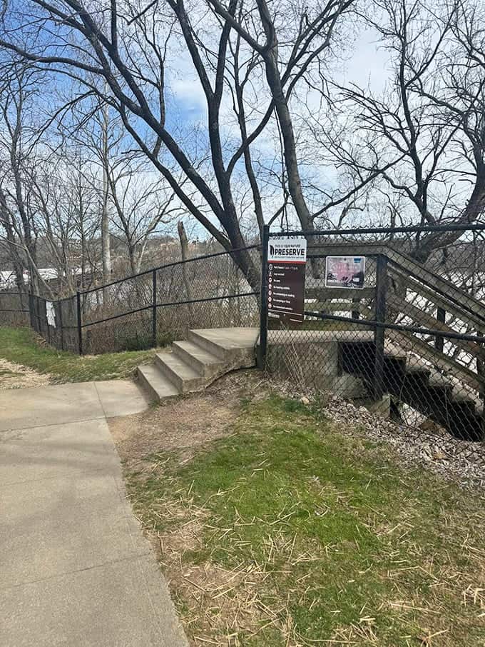 This unassuming entrance is Ohio's version of a speakeasy &ndash; nothing fancy outside, but pure magic once you're in.