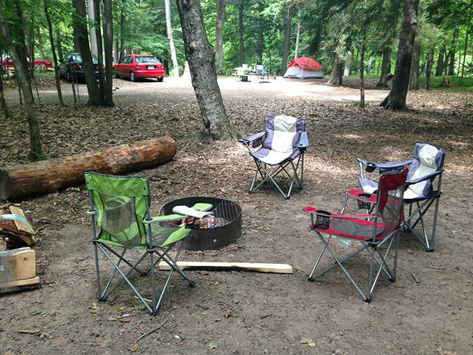 Each campsite comes equipped with a fire ring &ndash; the perfect gathering spot for evening s'mores and stargazing sessions.