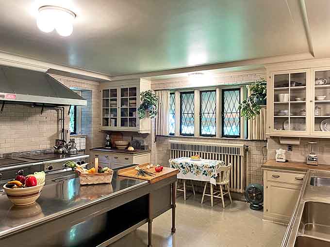 Not your average kitchen – this culinary command center balanced practicality with elegance, proving even the Fords appreciated a good sandwich.