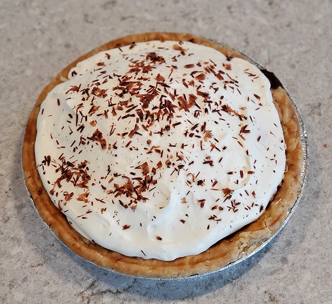 The French Silk pie delivers on its name with a texture so smooth it should be classified as a luxury item.