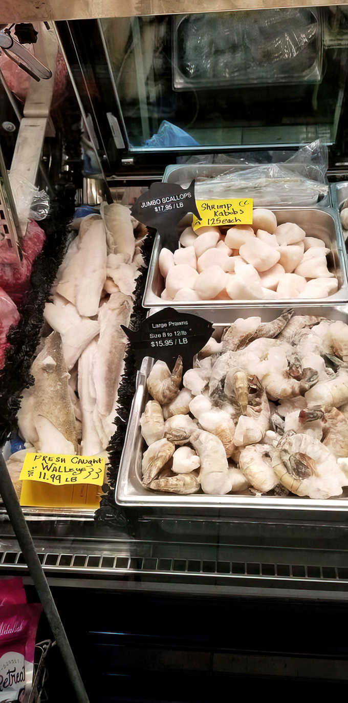 From plump scallops to fresh fillets, the seafood selection proves that even in landlocked Minnesota, ocean treasures can be found if you know where to look.