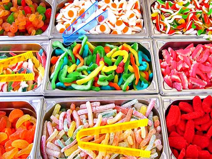 A technicolor dream of gummy delights &ndash; proof that artificial colors never tasted so naturally wonderful.