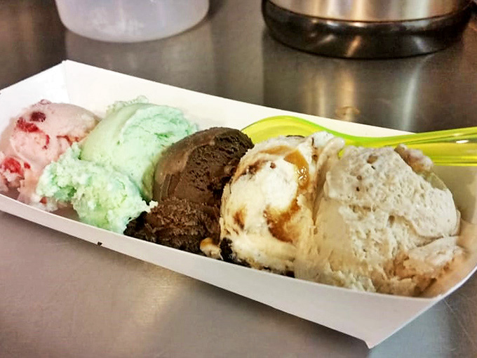 A colorful quartet of flavors that proves ice cream is the ultimate canvas for culinary creativity.