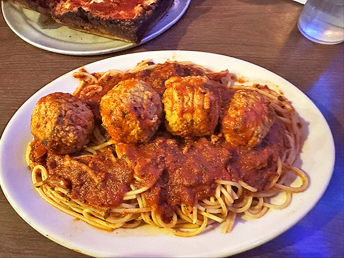 These meatballs didn't just fall off a truck &ndash; they're hand-rolled treasures swimming in sauce that's been simmering since morning.