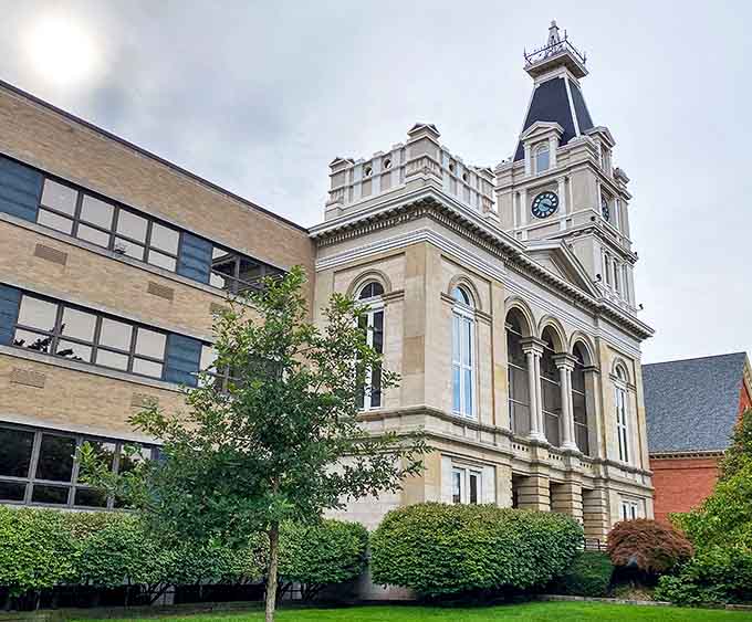 Monroe County Courthouse stands as a testament to civic pride and architectural ambition from an era when public buildings inspired awe.